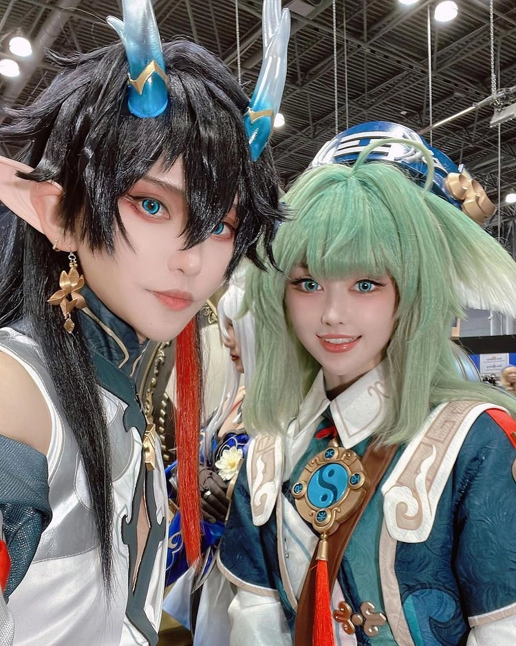 NYCC Sunday Cosplayers at Star rail booth are so pretty 😆 Honkai: Star ...