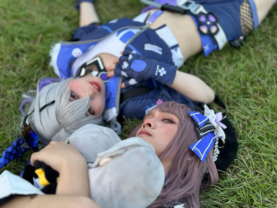 [Cosplay] my herta and my bestie silverwolfie cosplay at taiwan CWT ...