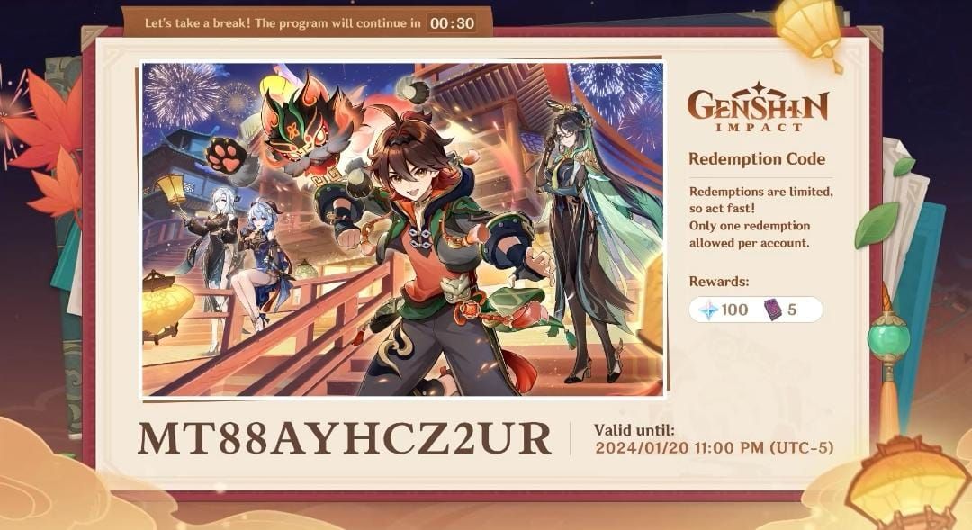 Redeem Codes 4.4v Genshin Impact | HoYoLAB