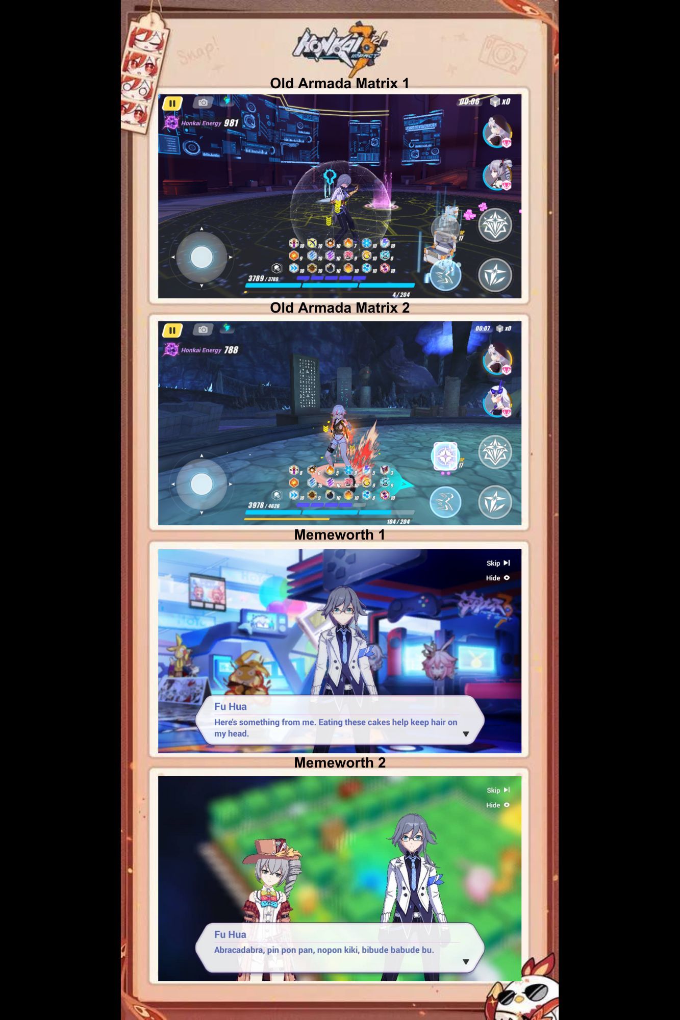 Fu Hua (Collage, Screenshot, Memes) Honkai Impact 3rd | HoYoLAB