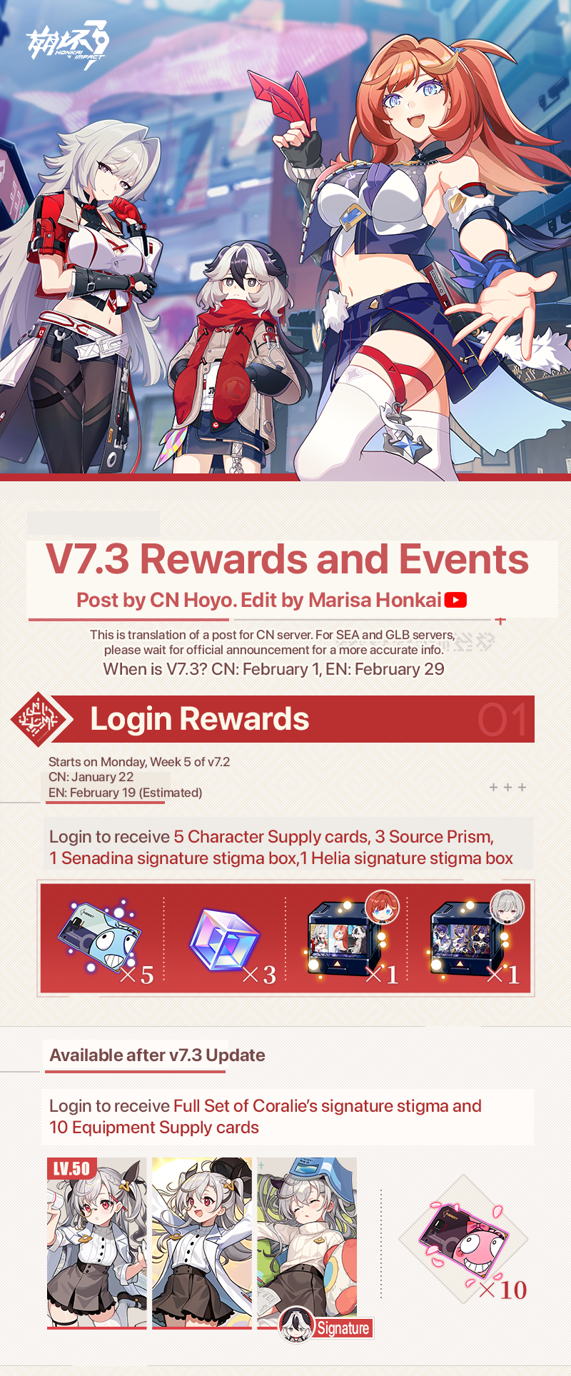 Honkai v7.3 Spring Event - FREE APONIA SKIN, Spending Event, Expansion ...