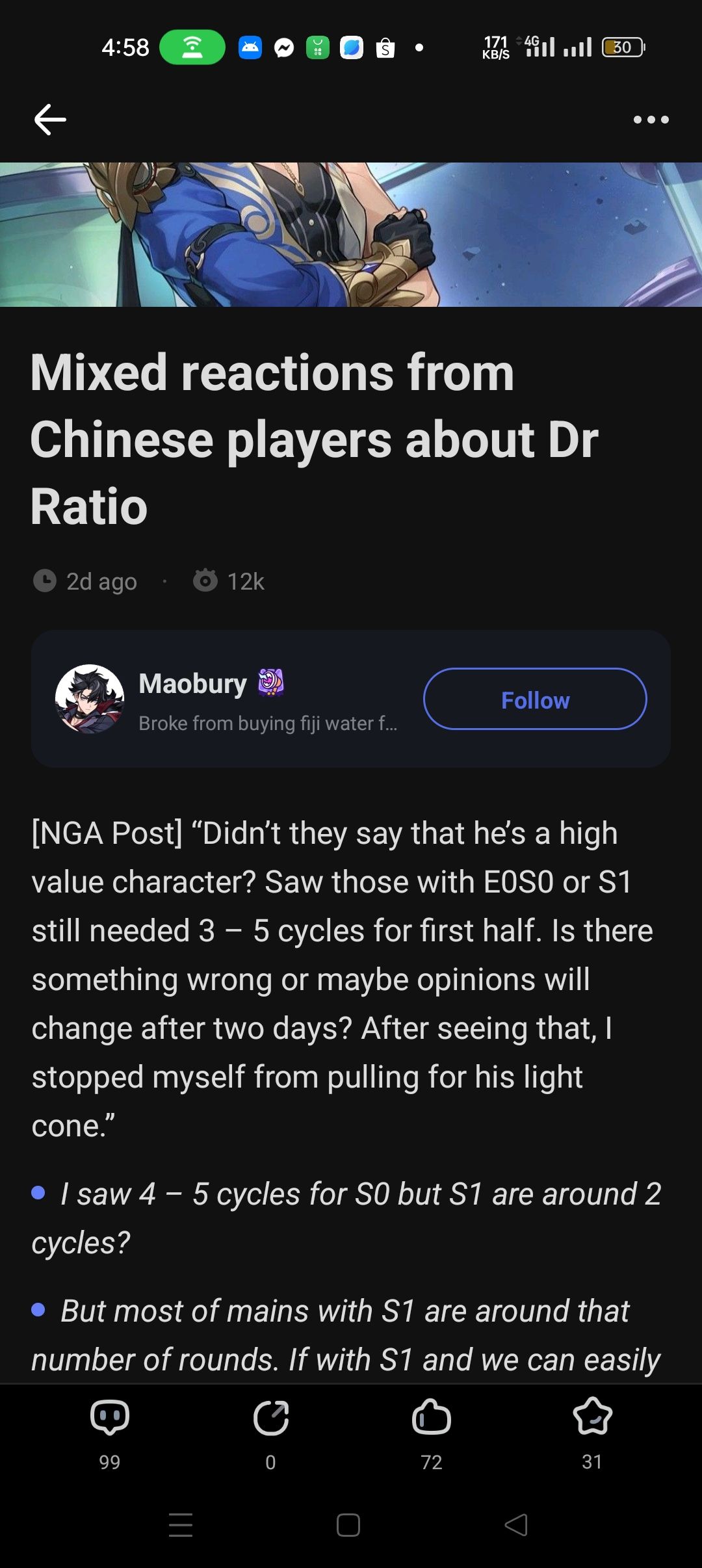 Husbando mains crying again Honkai: Star Rail | HoYoLAB