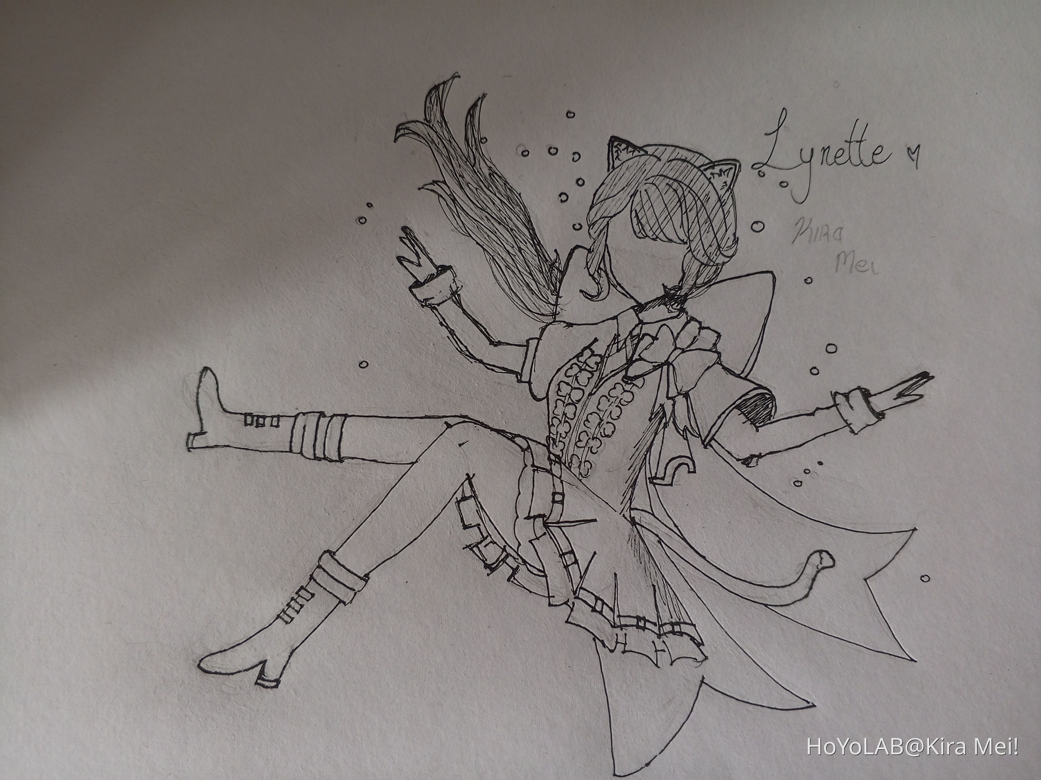 Lynette drawing Genshin Impact | HoYoLAB