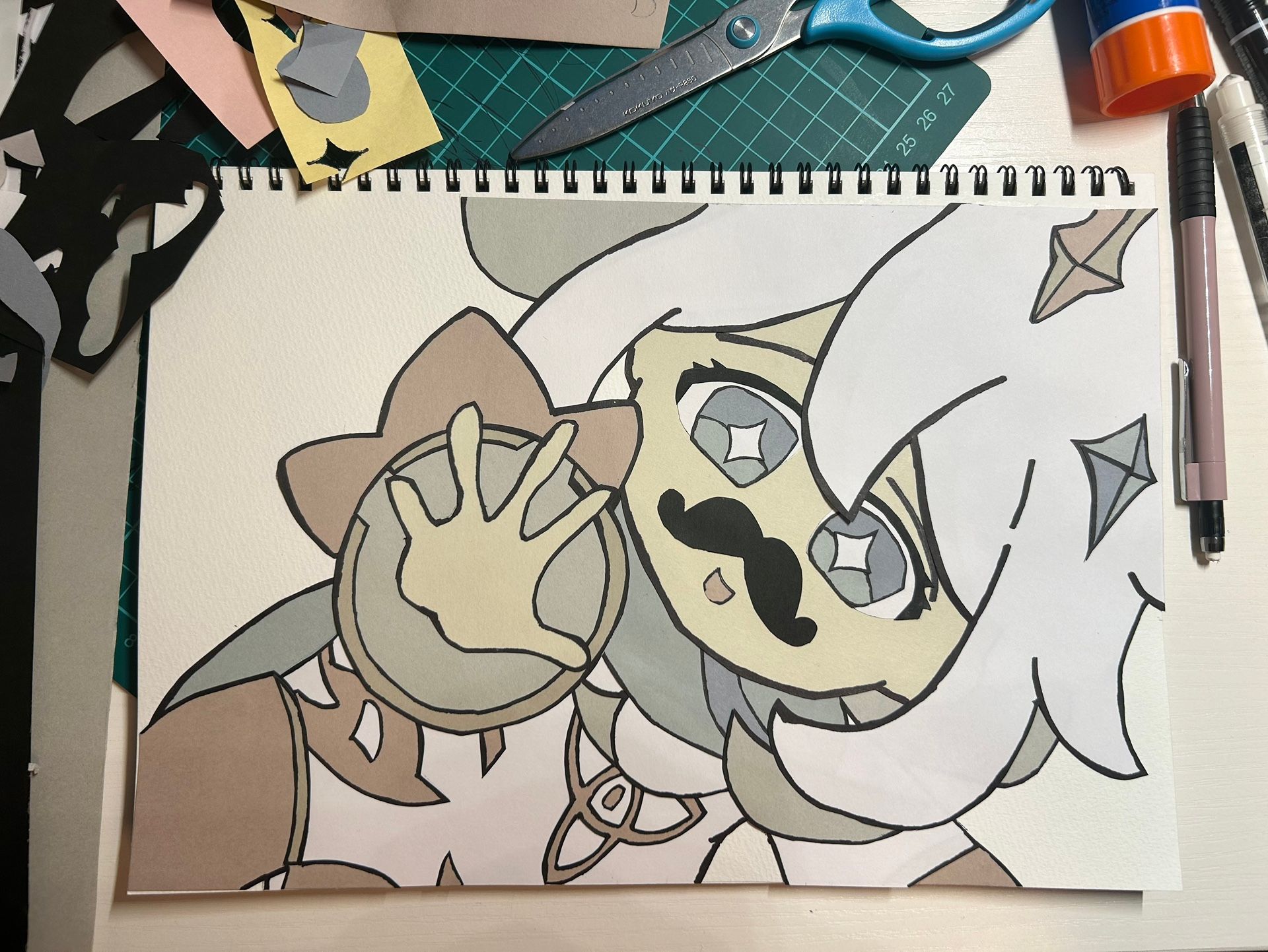 Transformed my sketch of Paimon into paper art!! Genshin Impact | HoYoLAB