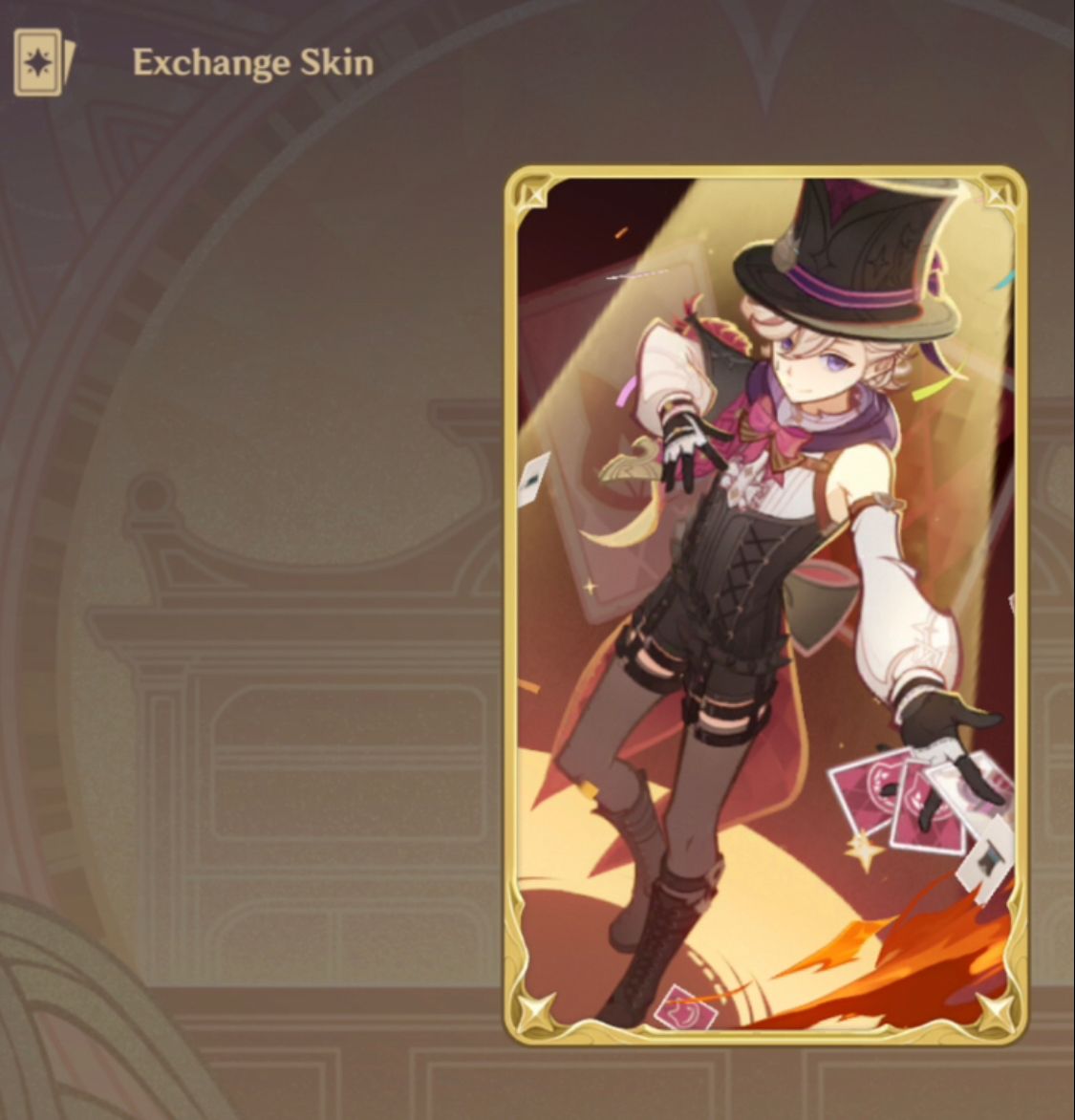 Lyney skin card Genshin Impact | HoYoLAB