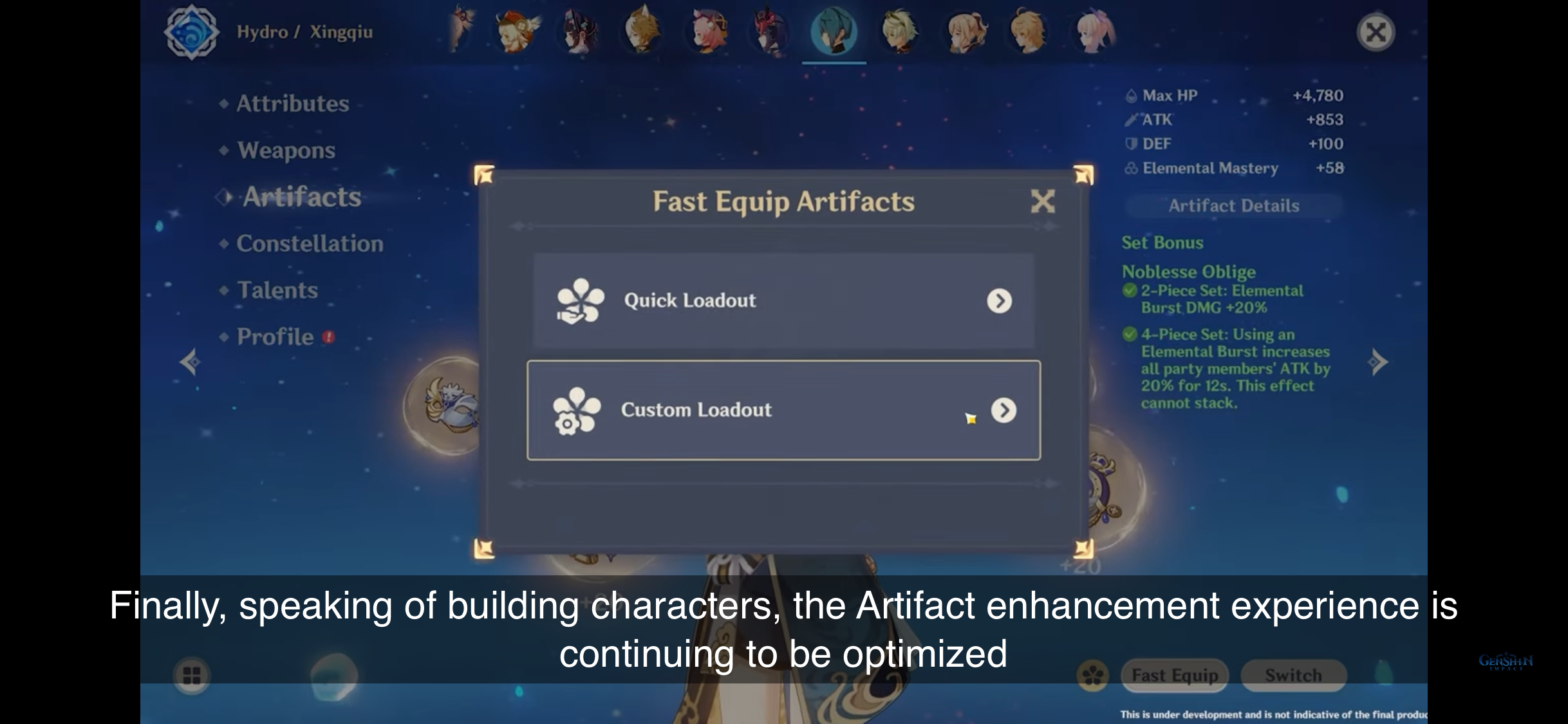 Artifact loadout are finally implemented.. Let them have a good rest. Genshin Impact | HoYoLAB
