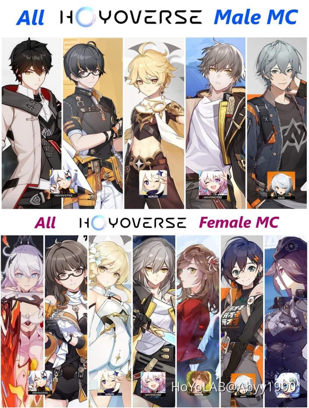 All Male and Female MC Honkai: Star Rail | HoYoLAB