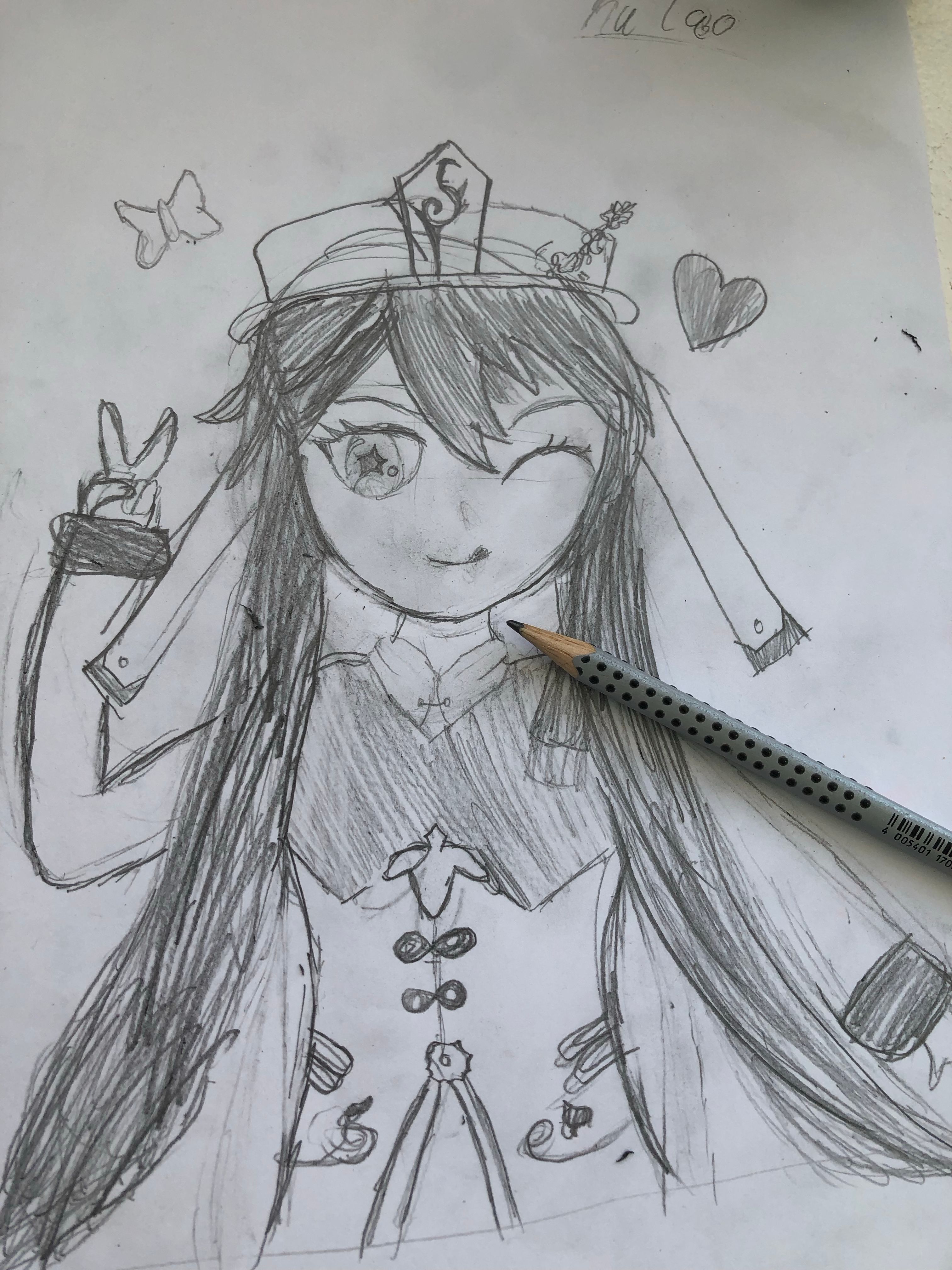 Hu Tao drawing Genshin Impact | HoYoLAB