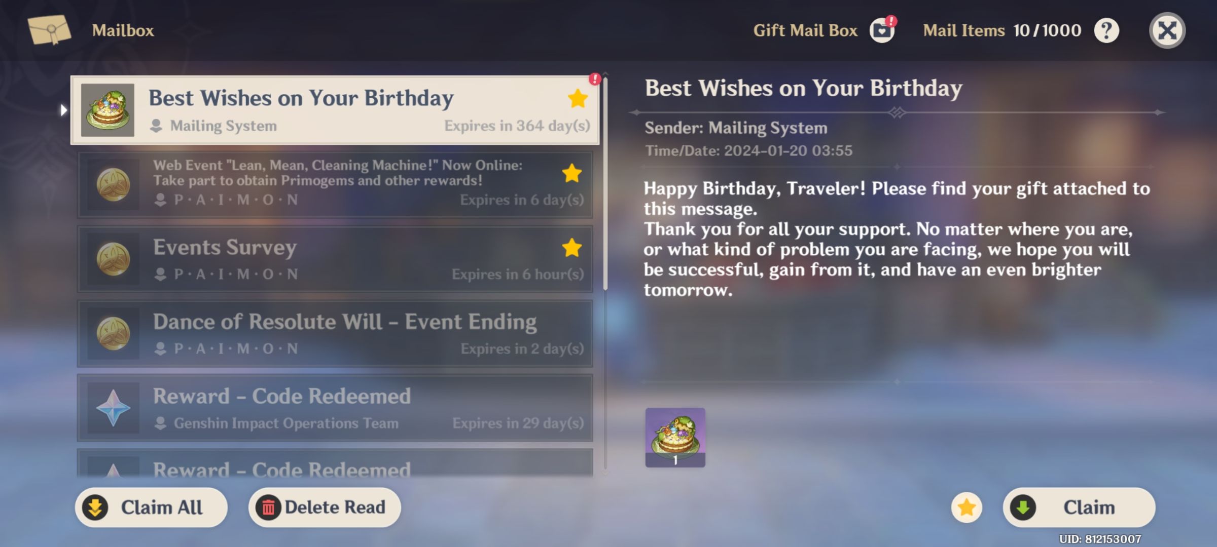 happy birthday to everyone who's birthday is also today Genshin Impact ...