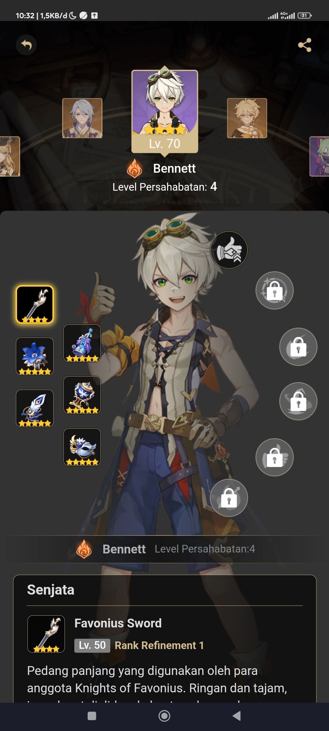 BUILD BENNET STAT NYA DI FOKUSIN APA,SENJATANYA JG APAAN BNG,ADA SIH SAPWOOD BLADE TAPI BLM KE ...