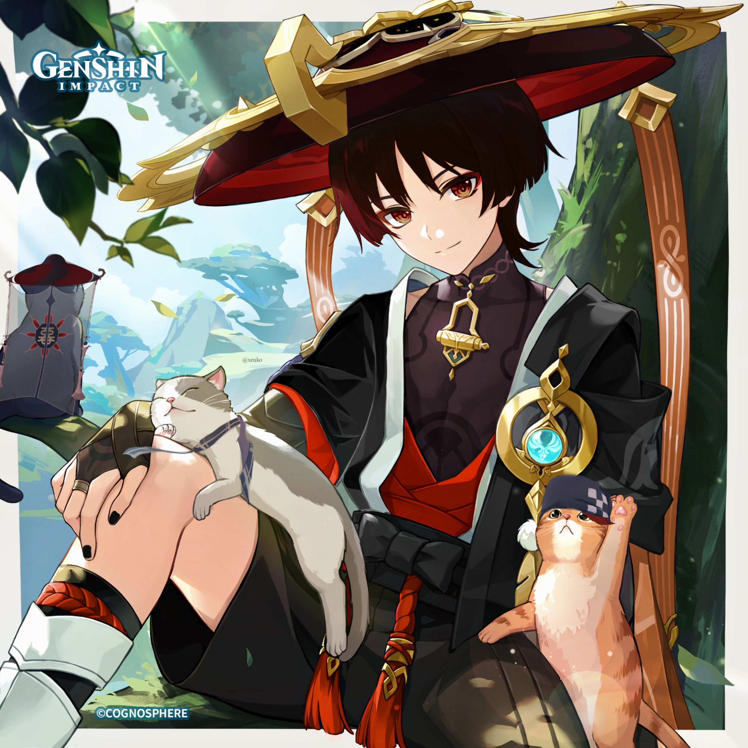 Wanderer\\\'s official birthday art, but different Genshin Impact | HoYoLAB