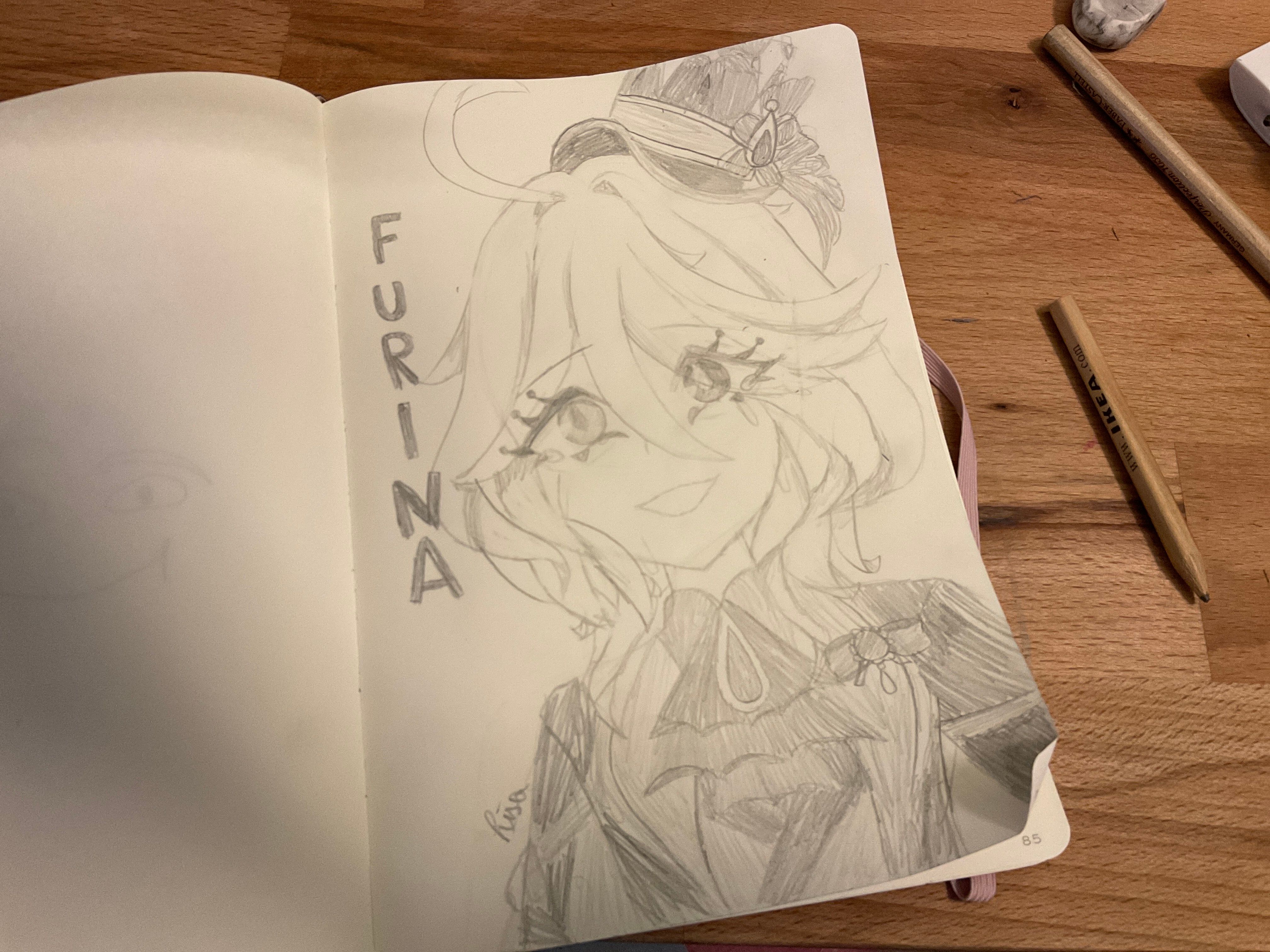 I drew Furina:D Genshin Impact | HoYoLAB