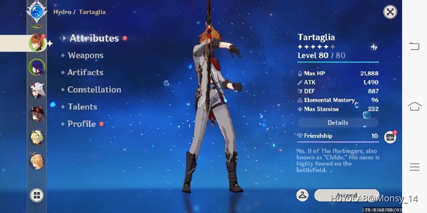 FINALLY I GOT NAME CARD OF CHILDE 😚😙😙😝🤩😍😊 Genshin Impact | HoYoLAB