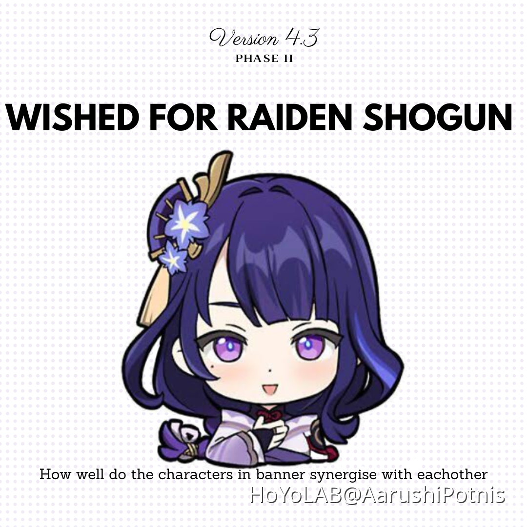 4.3 Phase II Character Banners - Raiden Shogun Genshin Impact | HoYoLAB