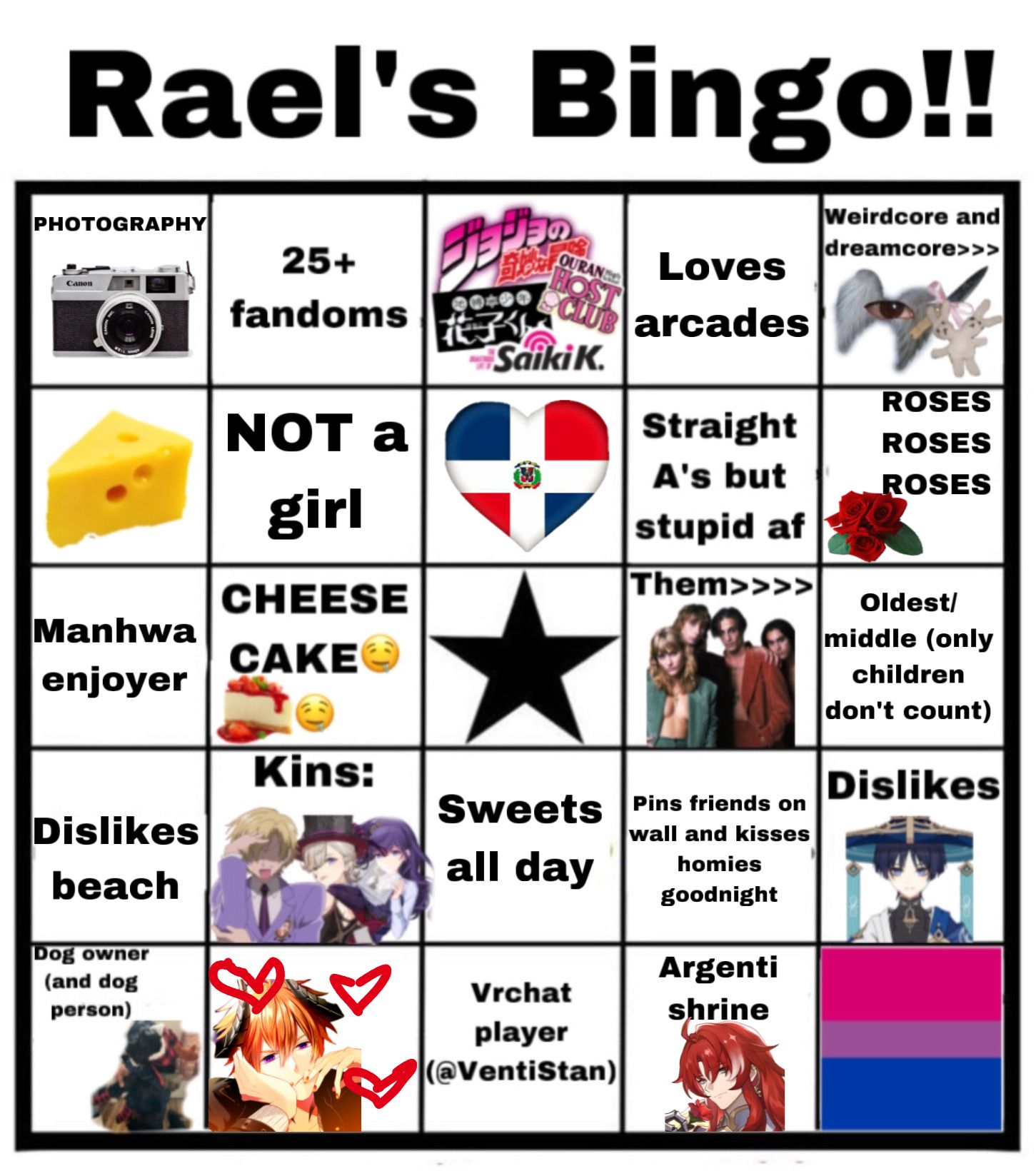 MY KINNIW BINGO REKEEHEHEHE Genshin Impact | HoYoLAB