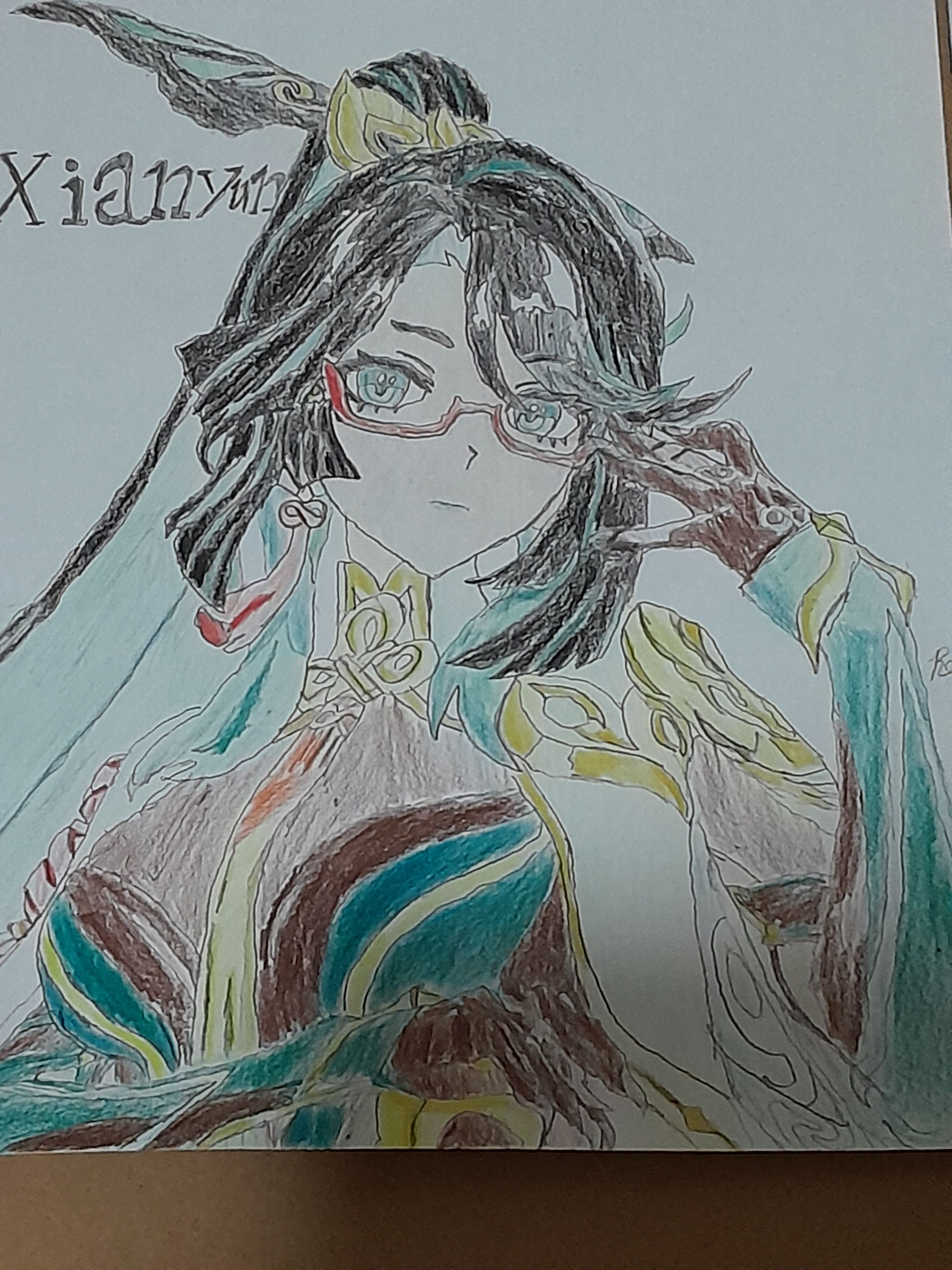 i Do for the very first time Drawing Xianyun in Genshin Impact Genshin ...