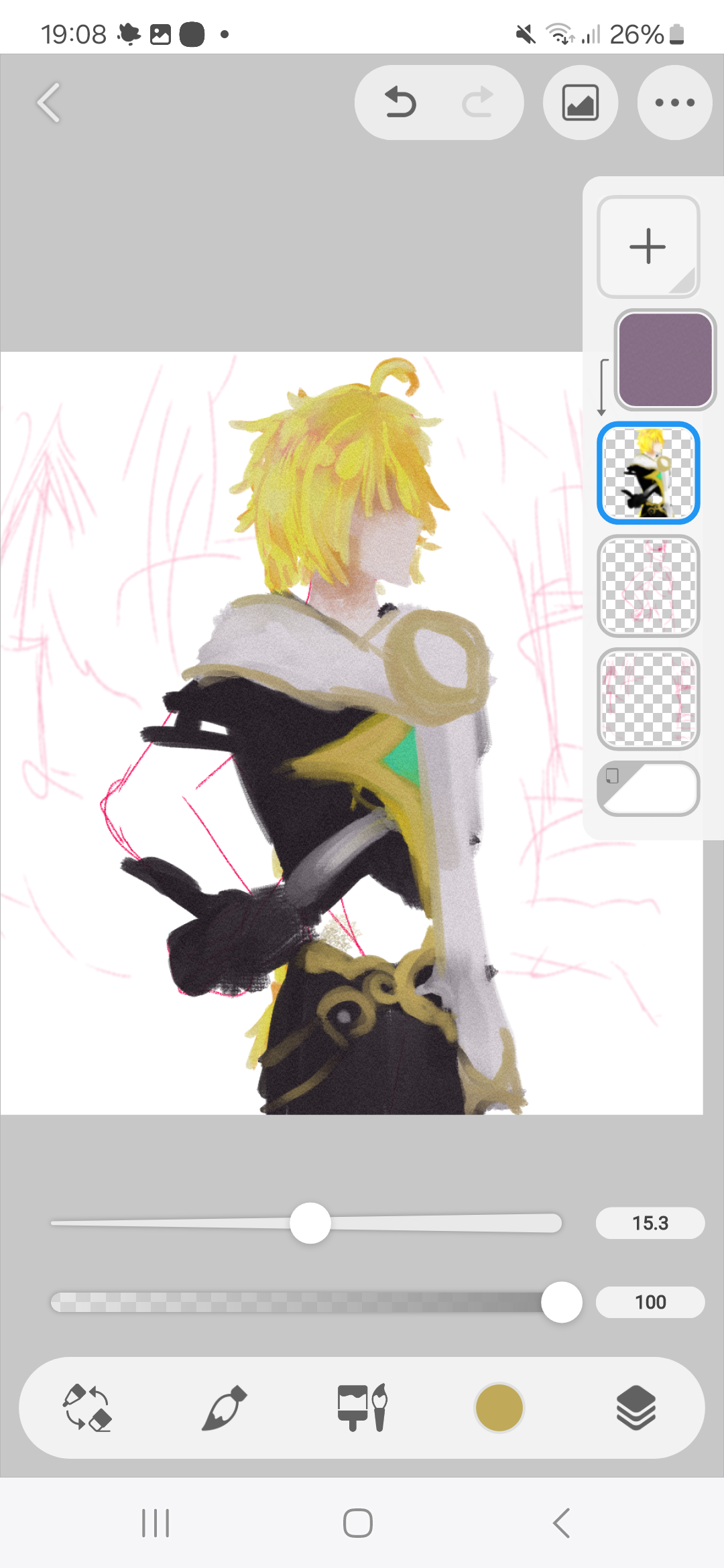 making aether in the new app I got also trying a different brush this ...