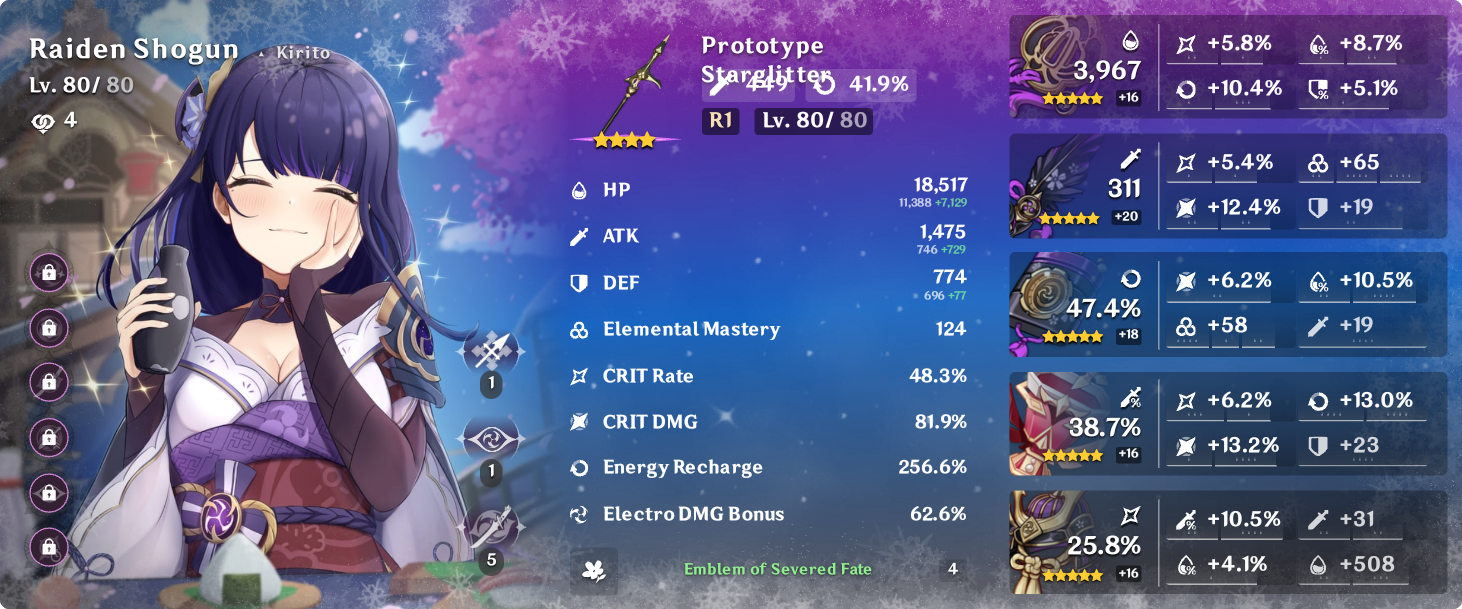 My Raiden Built "Please tell me where should I Improve" Genshin Impact ...