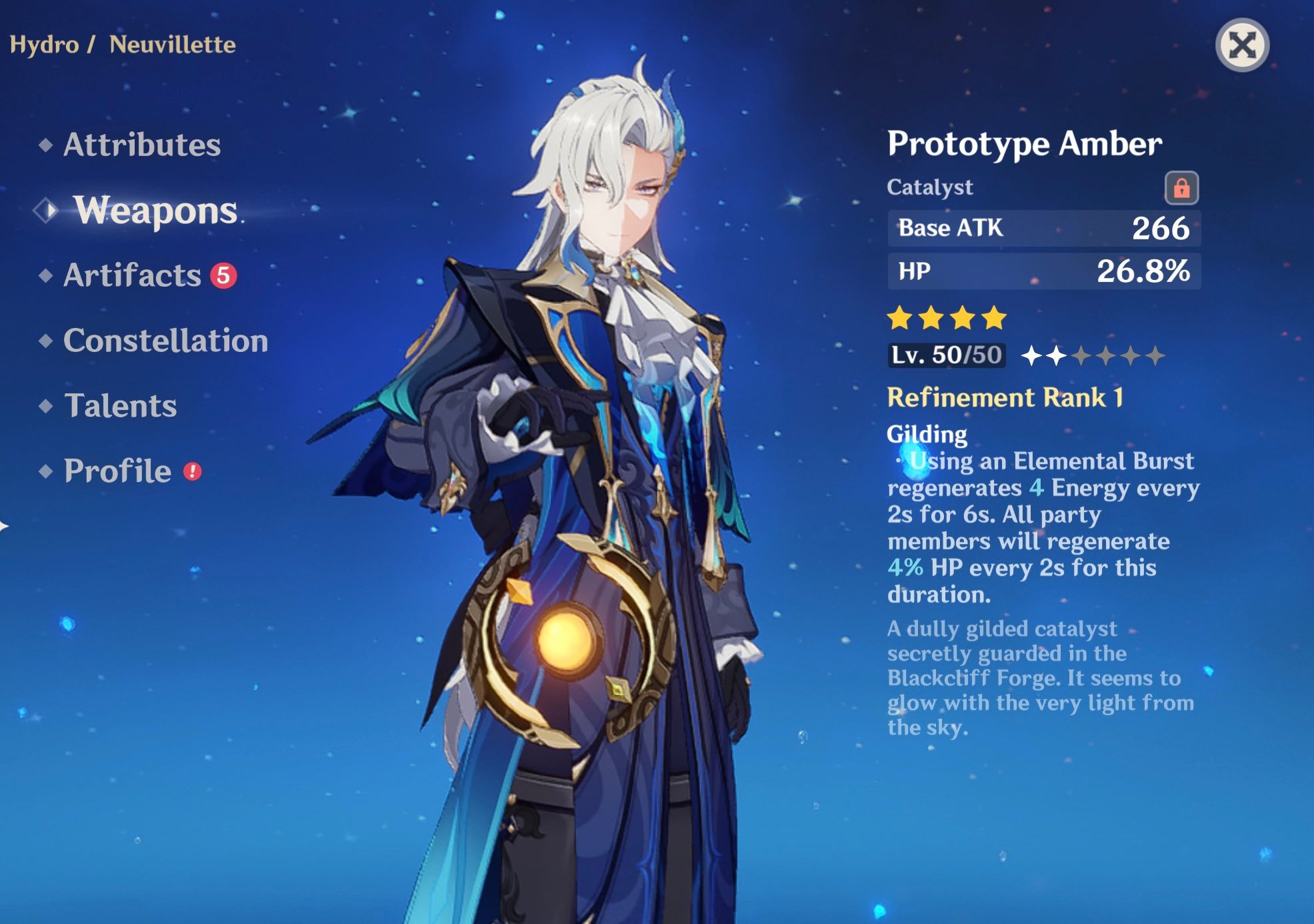 Weapon for Neuvillette?? Help? Genshin Impact | HoYoLAB