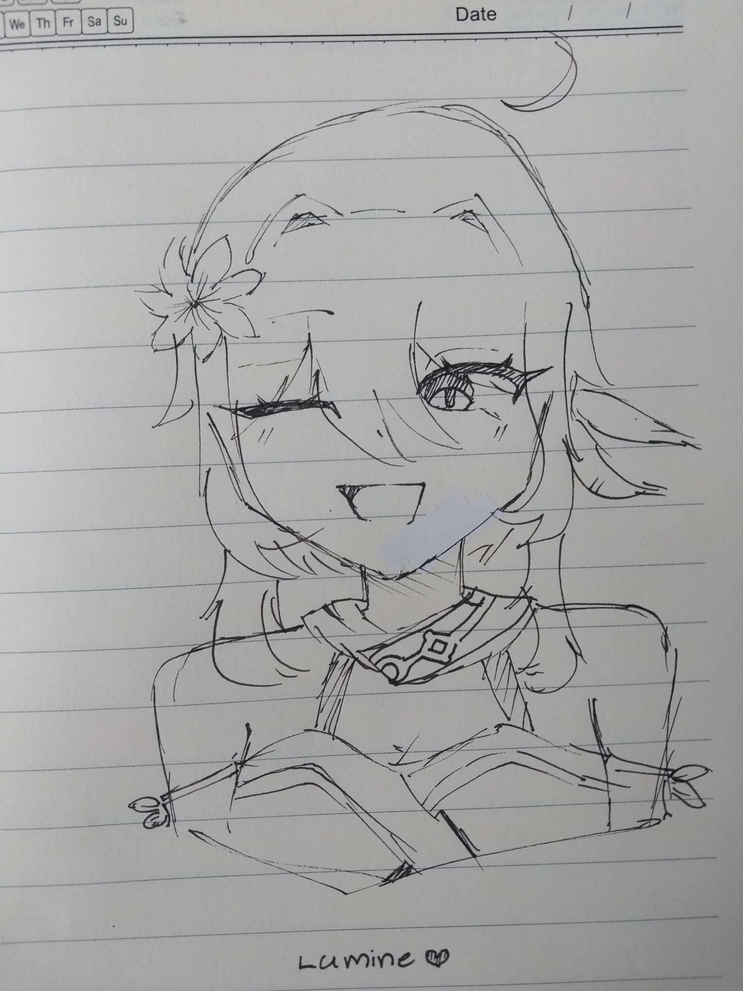 Rate my Lumine drawing :> Genshin Impact | HoYoLAB