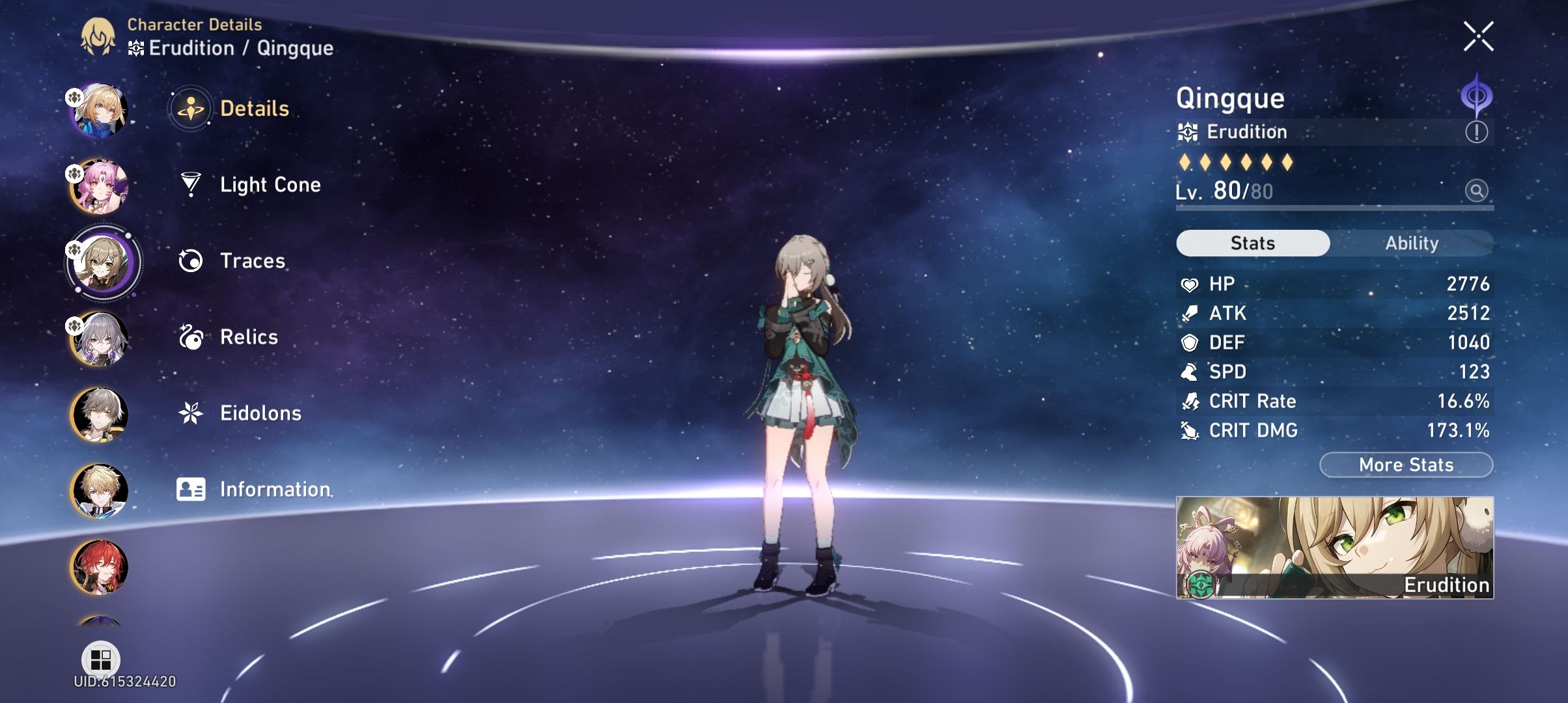 Qingque build 1.0.15 Honkai: Star Rail | HoYoLAB