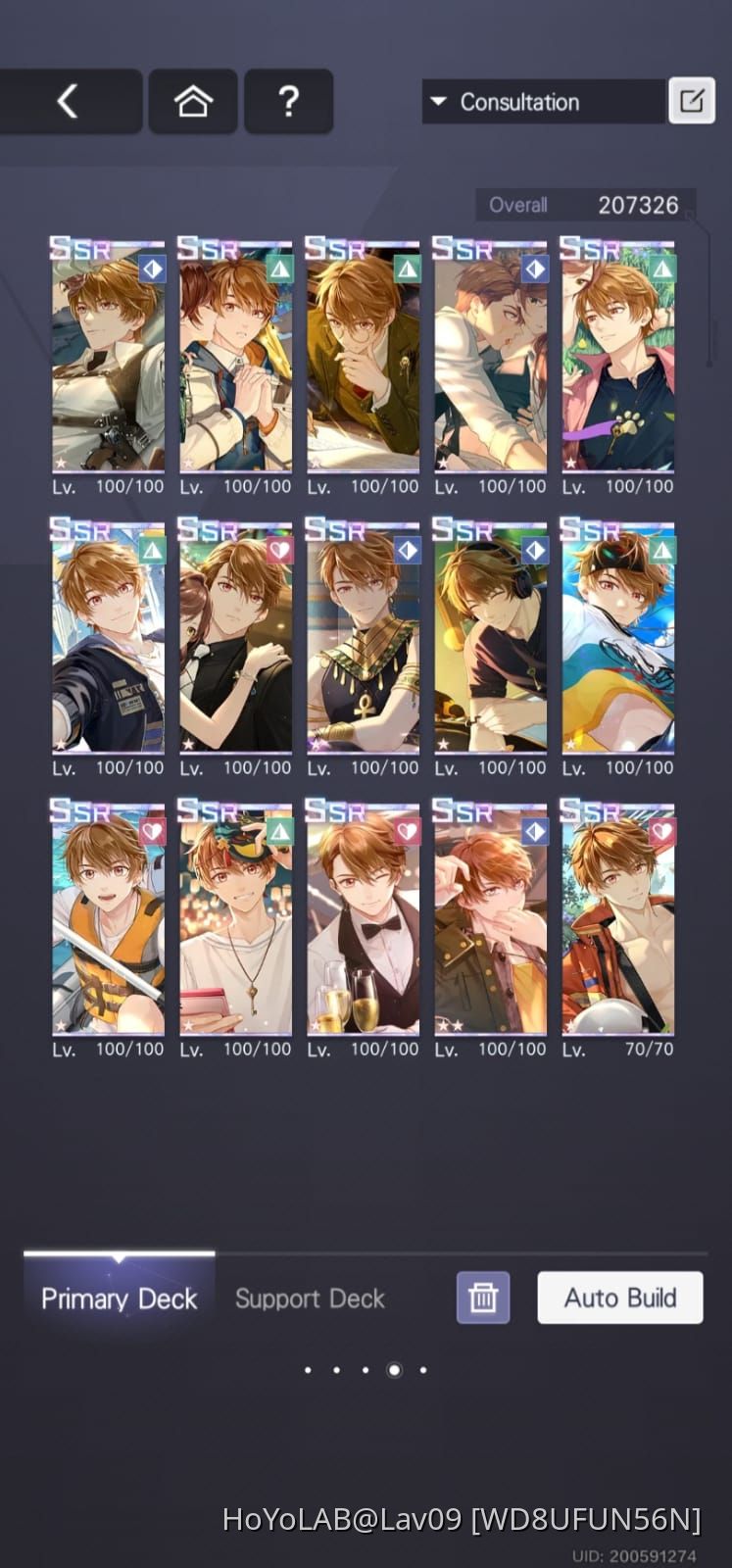 Full Luke SSR Deck Tears of Themis | HoYoLAB