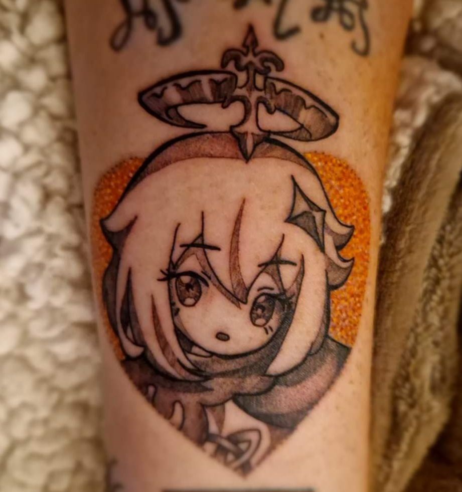 My new Paimon tattoo Genshin Impact | HoYoLAB
