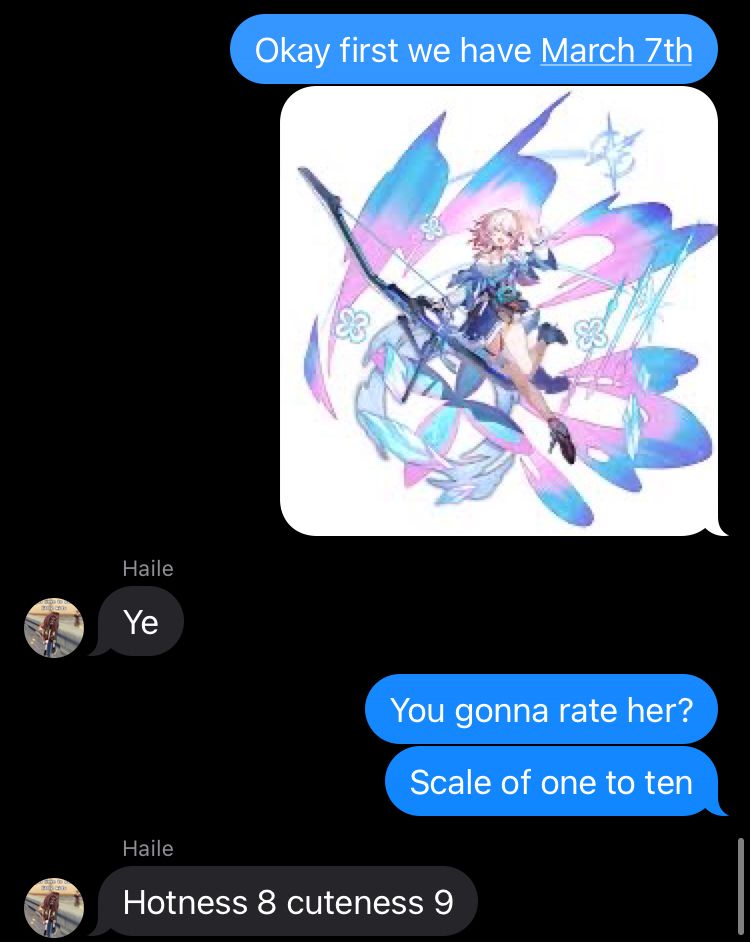 My friends rate HSR chars- Honkai: Star Rail | HoYoLAB