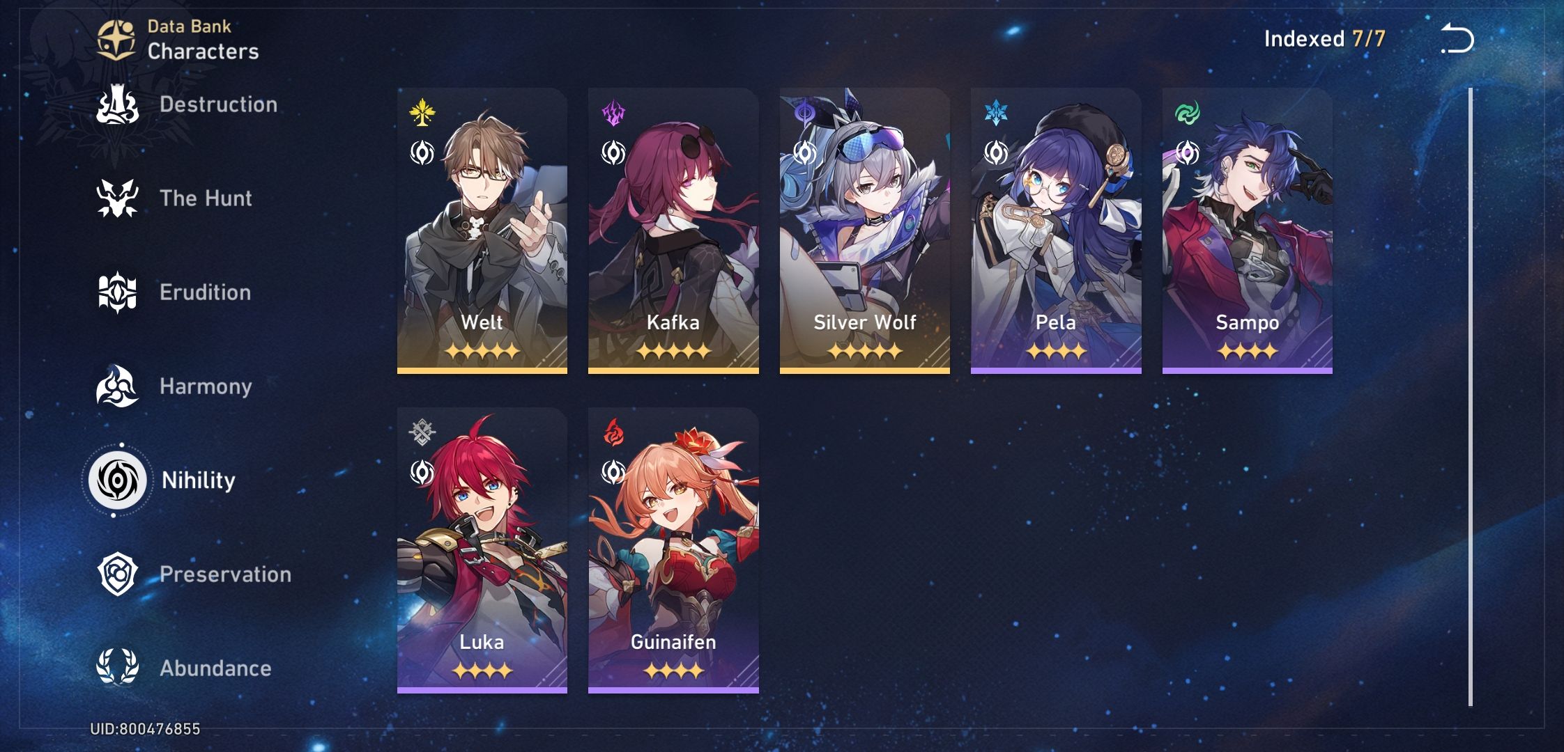 Finally my full DOT squad completed (f2p btw) Honkai: Star Rail | HoYoLAB