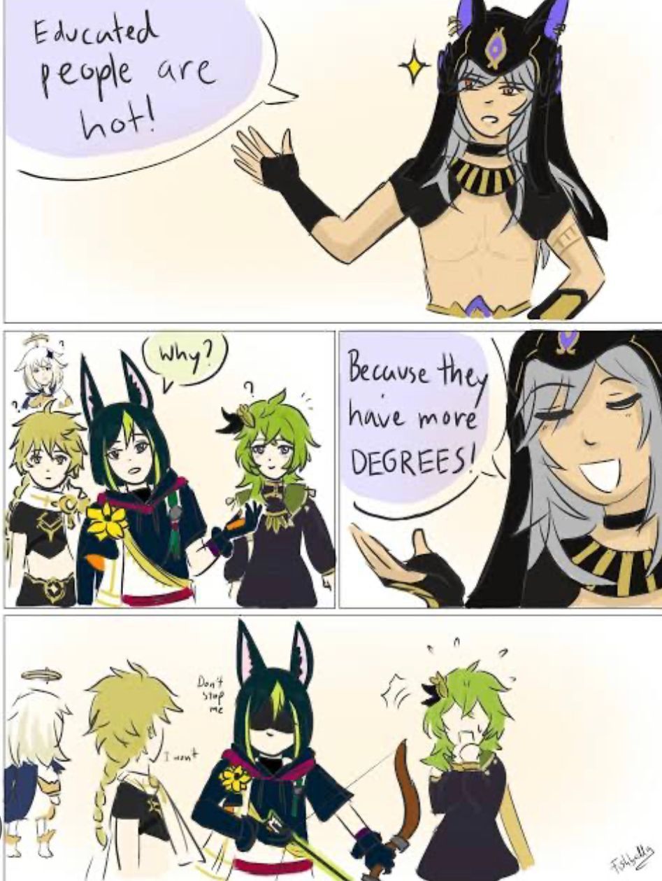 Cyno and tighnari memes because we share a sense of humor! Genshin ...