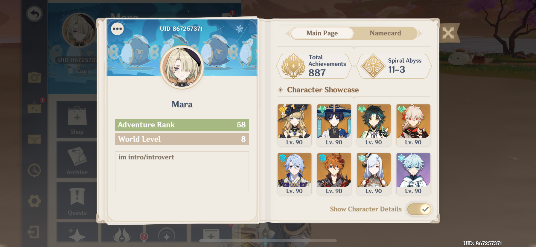 yezzir freminet namecard so cute :3 Genshin Impact | HoYoLAB