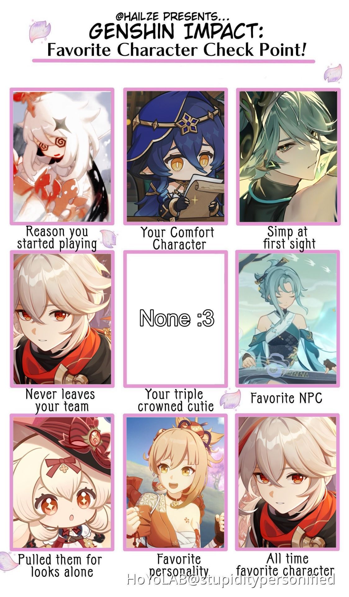 Fav character check point :3 Genshin Impact | HoYoLAB