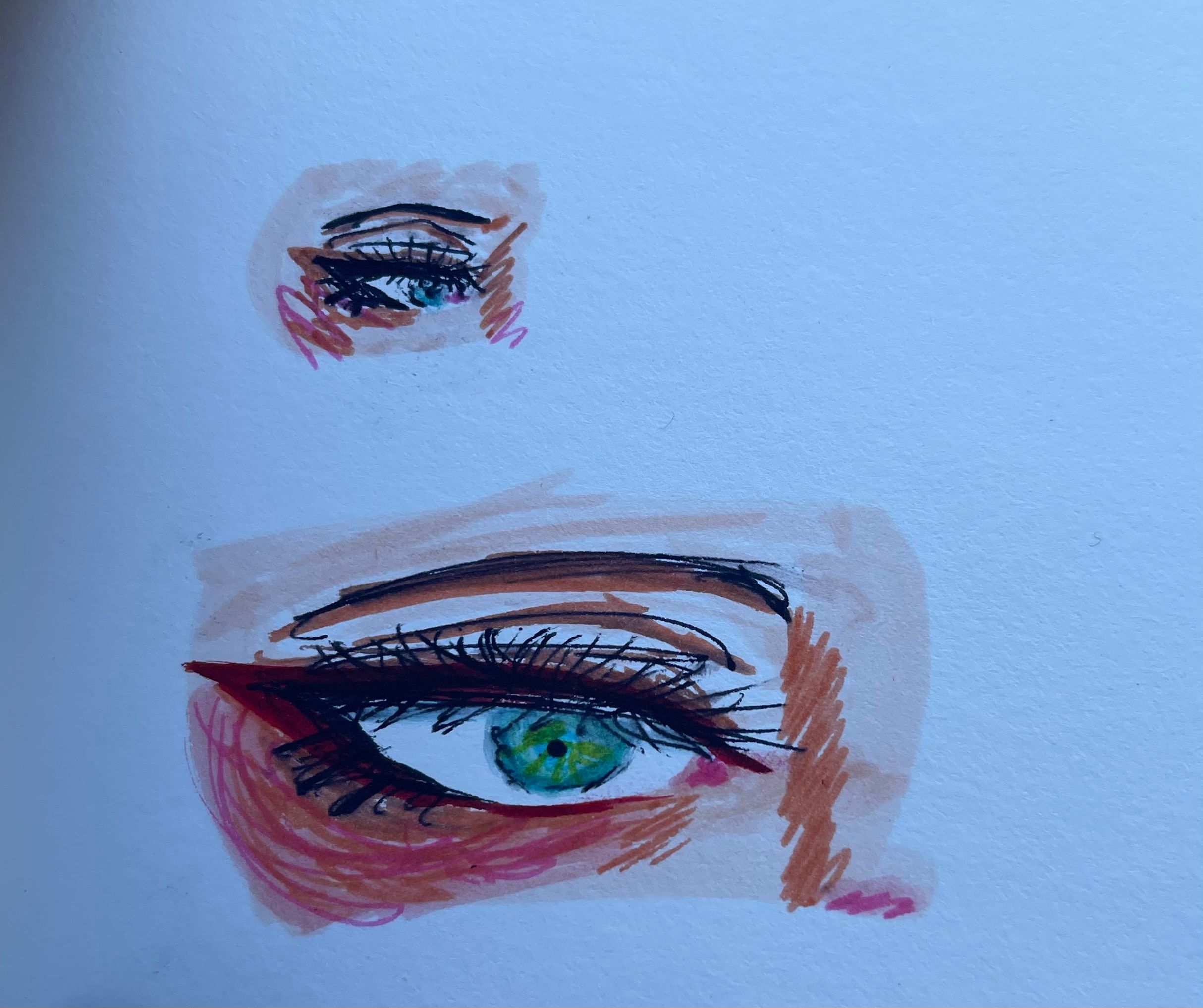 Some random over exaggerated eye drawing Genshin Impact | HoYoLAB