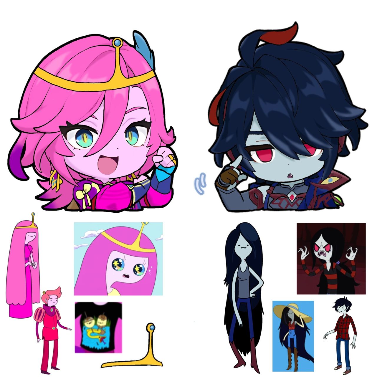 PRINCESS BUBBLEGUM KAVEH + MARCELINE ALHAITHAM (& an unfinished Kaveh ...