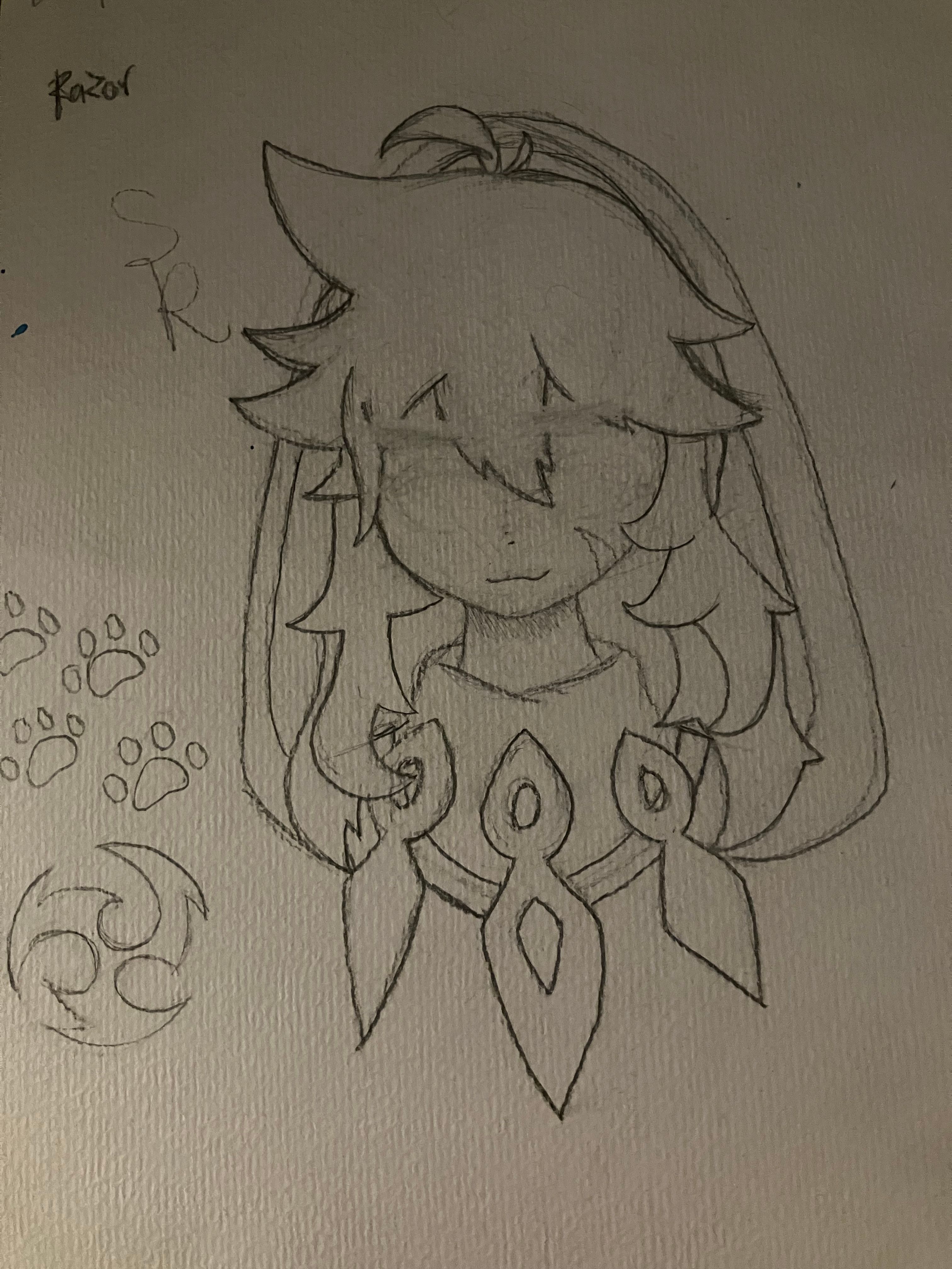 Razor painting WIP Genshin Impact | HoYoLAB