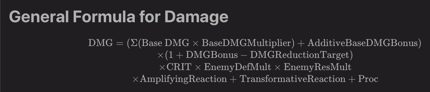 Question about the damage formula regarding DMGReductionTarget Genshin ...