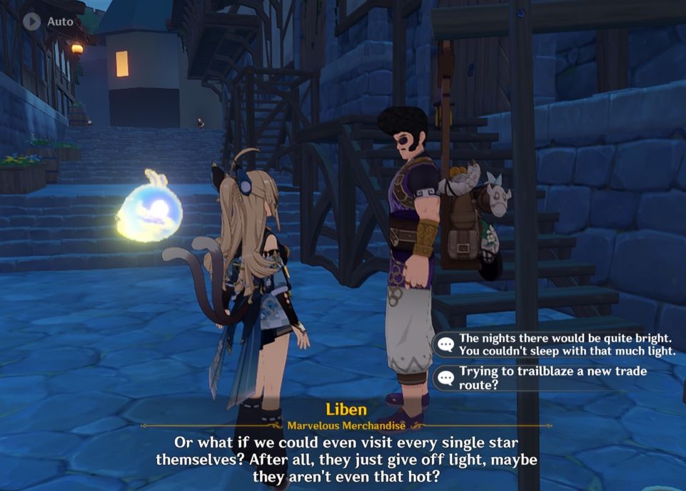 Just getting the boxes from Liben in Genshin, and he starts talking ...