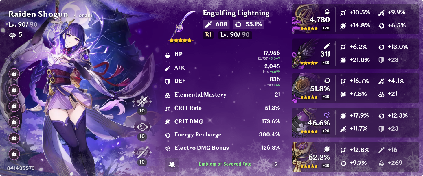 Updated Raiden build, is this good enough? Genshin Impact | HoYoLAB