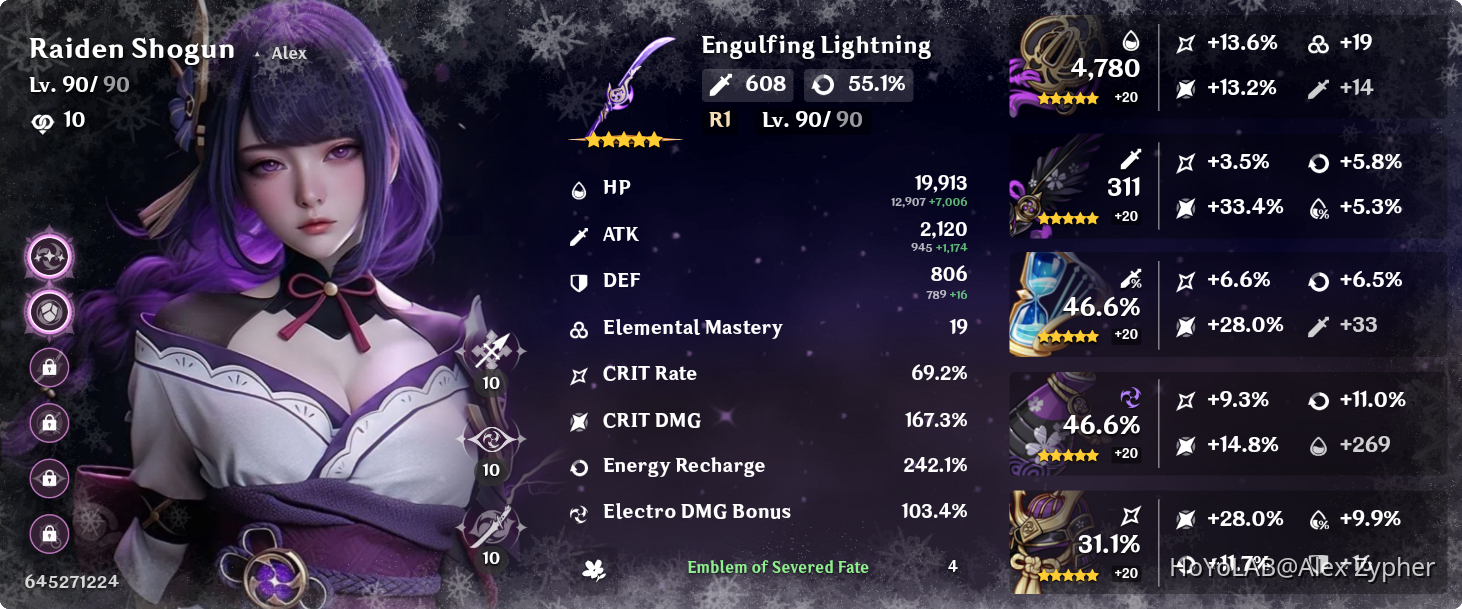 My Raiden Shogun Build Genshin Impact | HoYoLAB