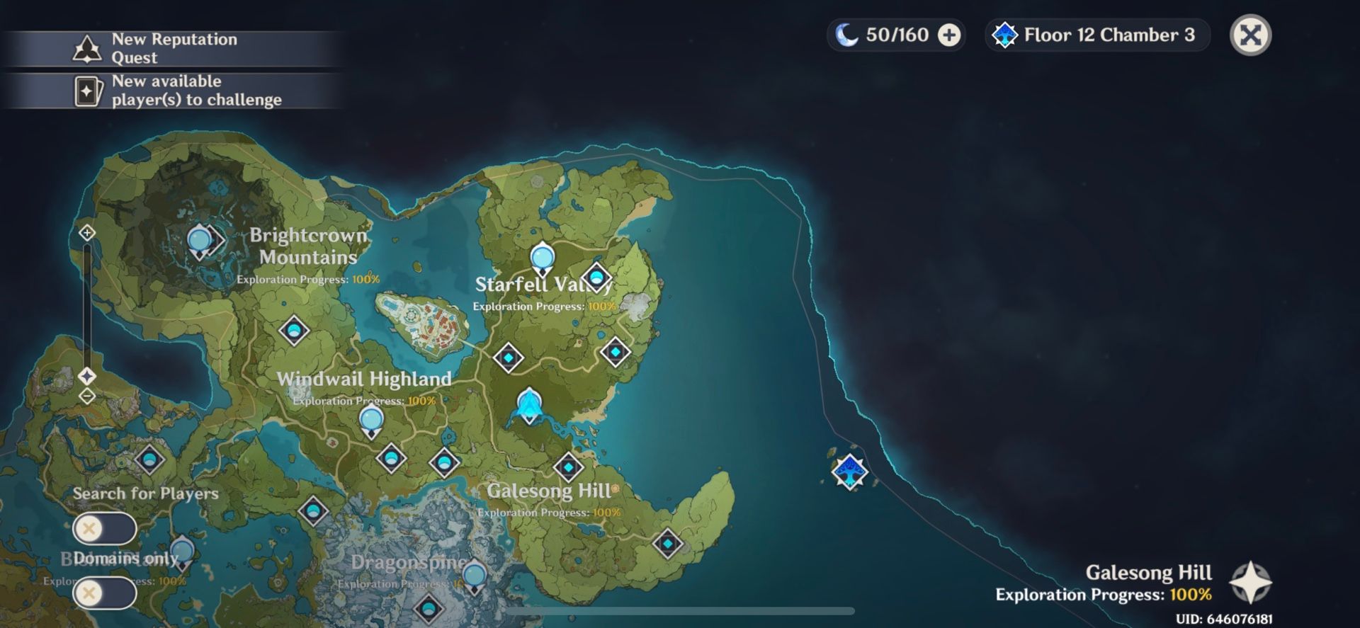 Exploration Progress Genshin Impact | HoYoLAB