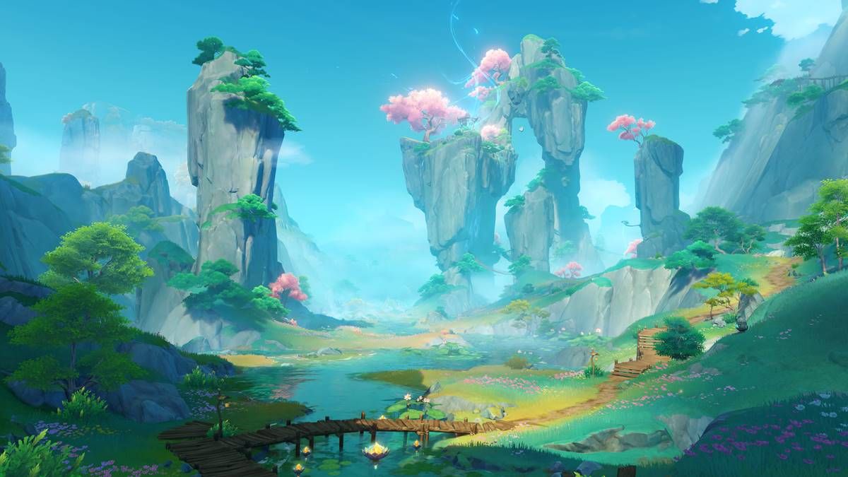 The new area in liyue looks so majestic! Can't wait! 🤭 Genshin Impact ...