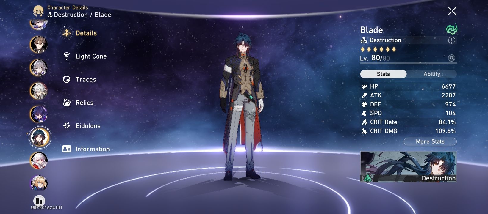 Blade's Relic Build Honkai: Star Rail | HoYoLAB