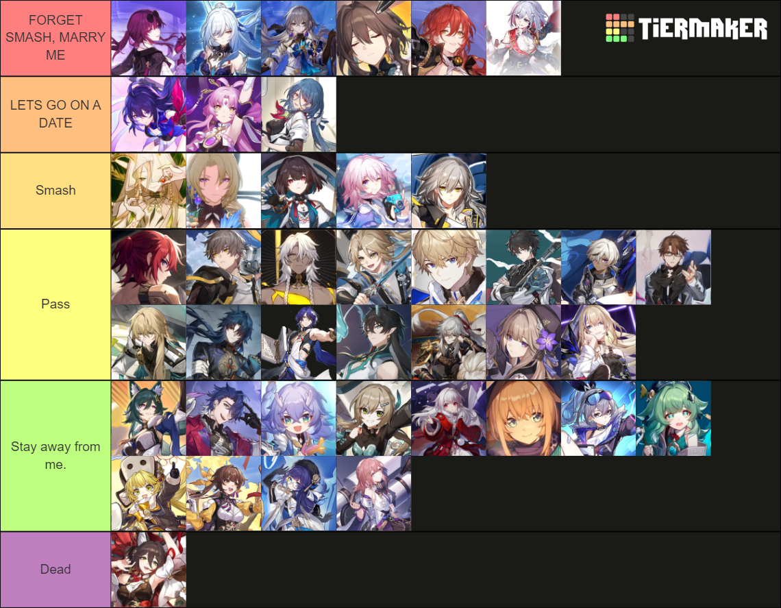 F IT SMASH OR PASS TIER LIST Honkai: Star Rail | HoYoLAB