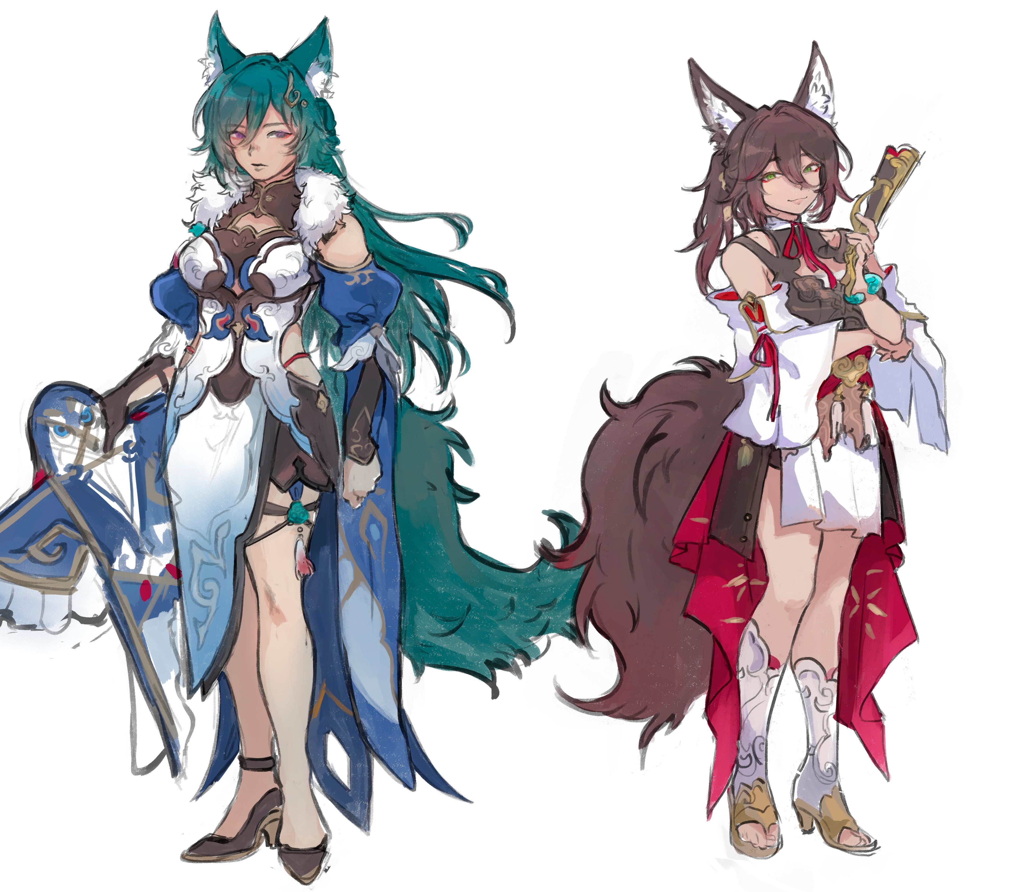 hsr fox girls sketch Honkai: Star Rail | HoYoLAB