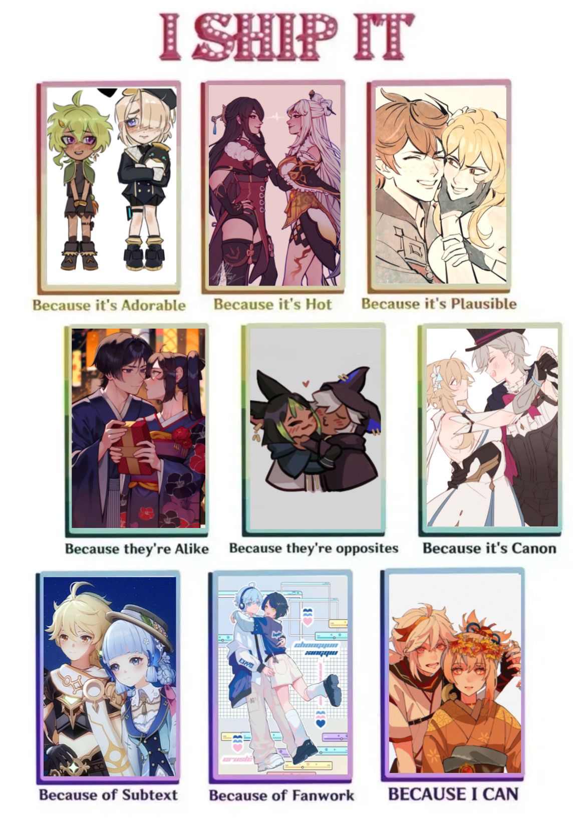 My ships!! Genshin Impact | HoYoLAB