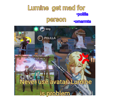 oh no The Lumine get mad for person Memes Genshin Impact | HoYoLAB