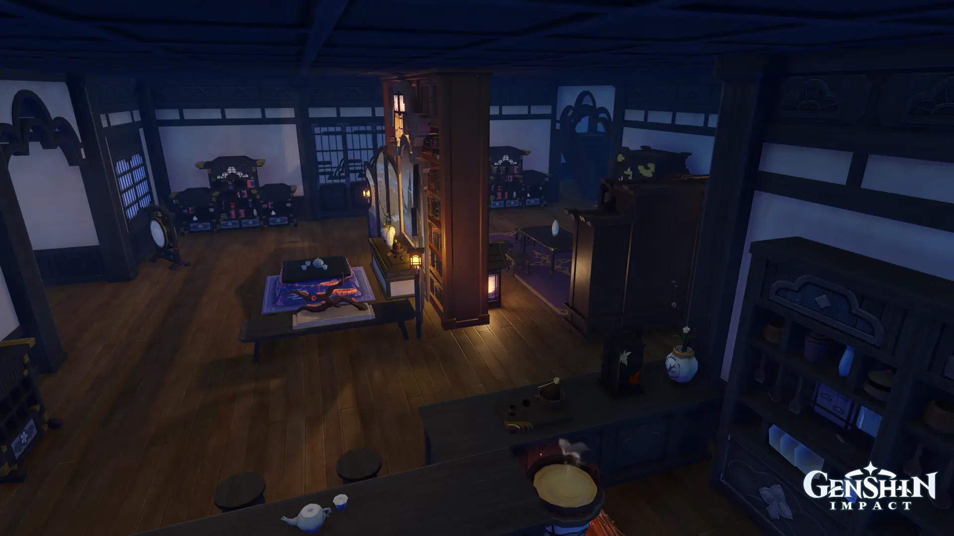 Interior of the Inazuma Mansion: Refined Estate (Old) Genshin Impact ...