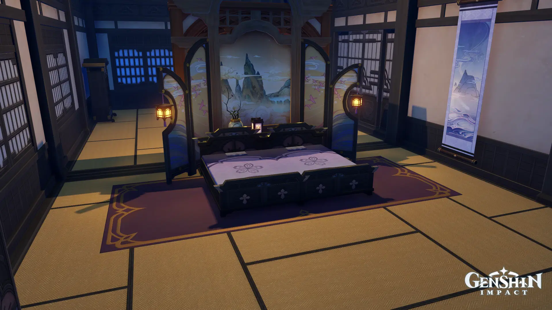 Interior of the Inazuma Mansion: Refined Estate (Old) Genshin Impact ...