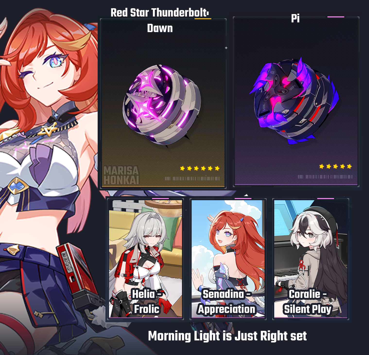 Honkai v7.3 - Senadina, Helia and Coralie Gears Honkai Impact 3rd | HoYoLAB