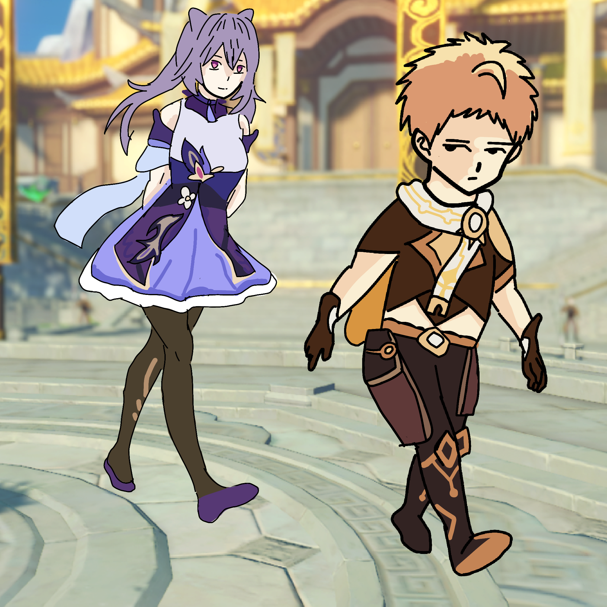 Recreating Memes using Characters I lost 50:50 to | #5: Keqing Genshin ...